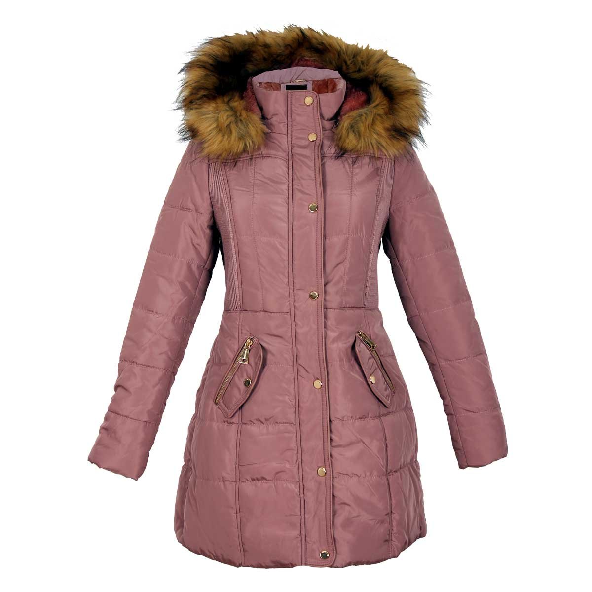 Chamarra Rosa Larga con Gorra Just By Basel