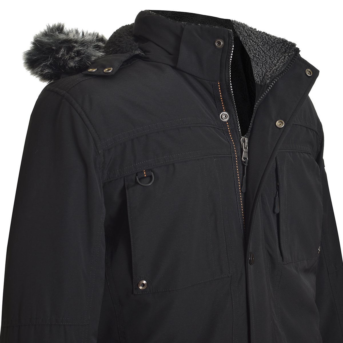 Chamarra Cazadora con Gorro Banana Limon para Caballero