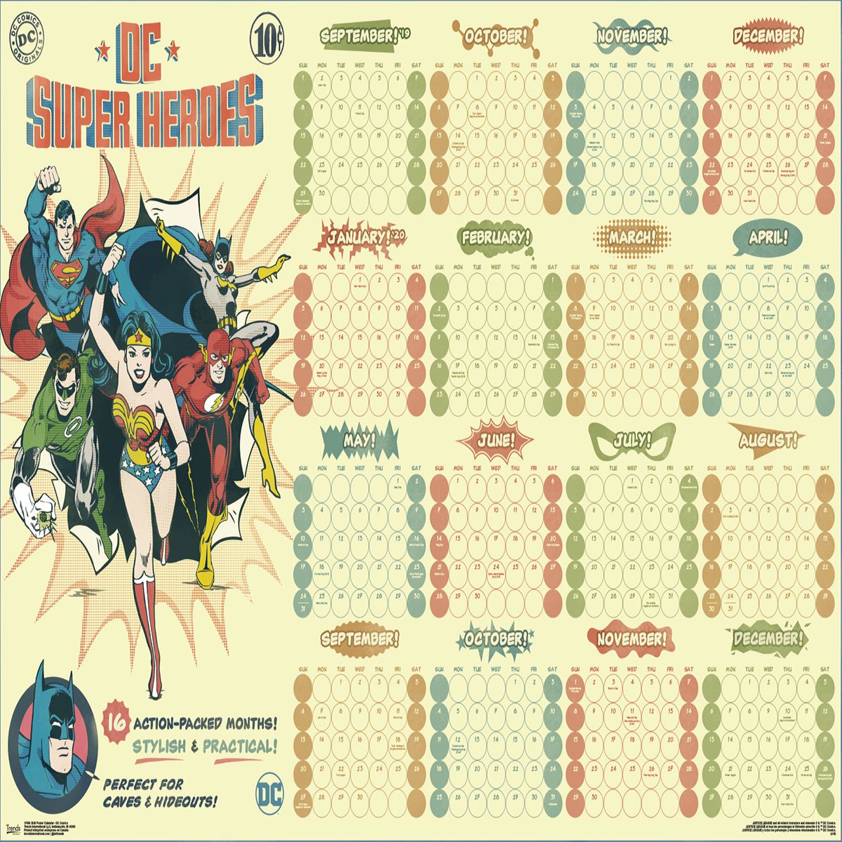 2020 Poster Calendar - Dc Comics Trends International