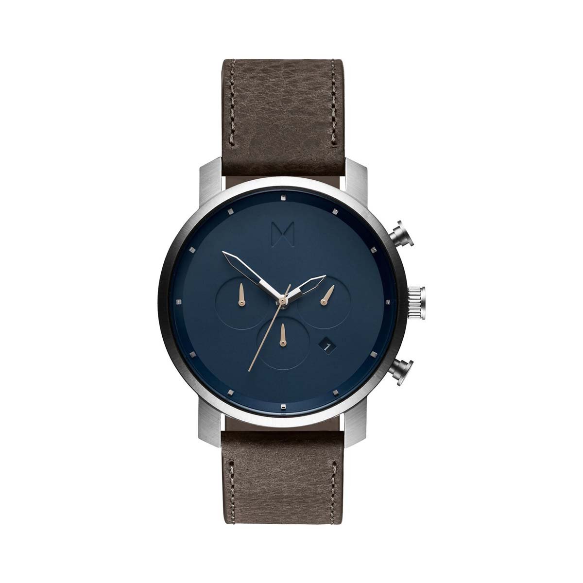 Reloj de Gris con Carátula Azul para Caballero Mvmt Chrono