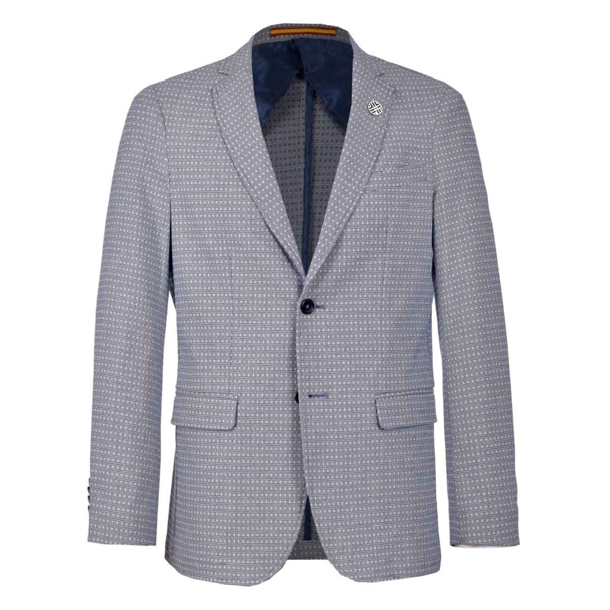 Saco Casual Azul Combinado Scandro para Caballero