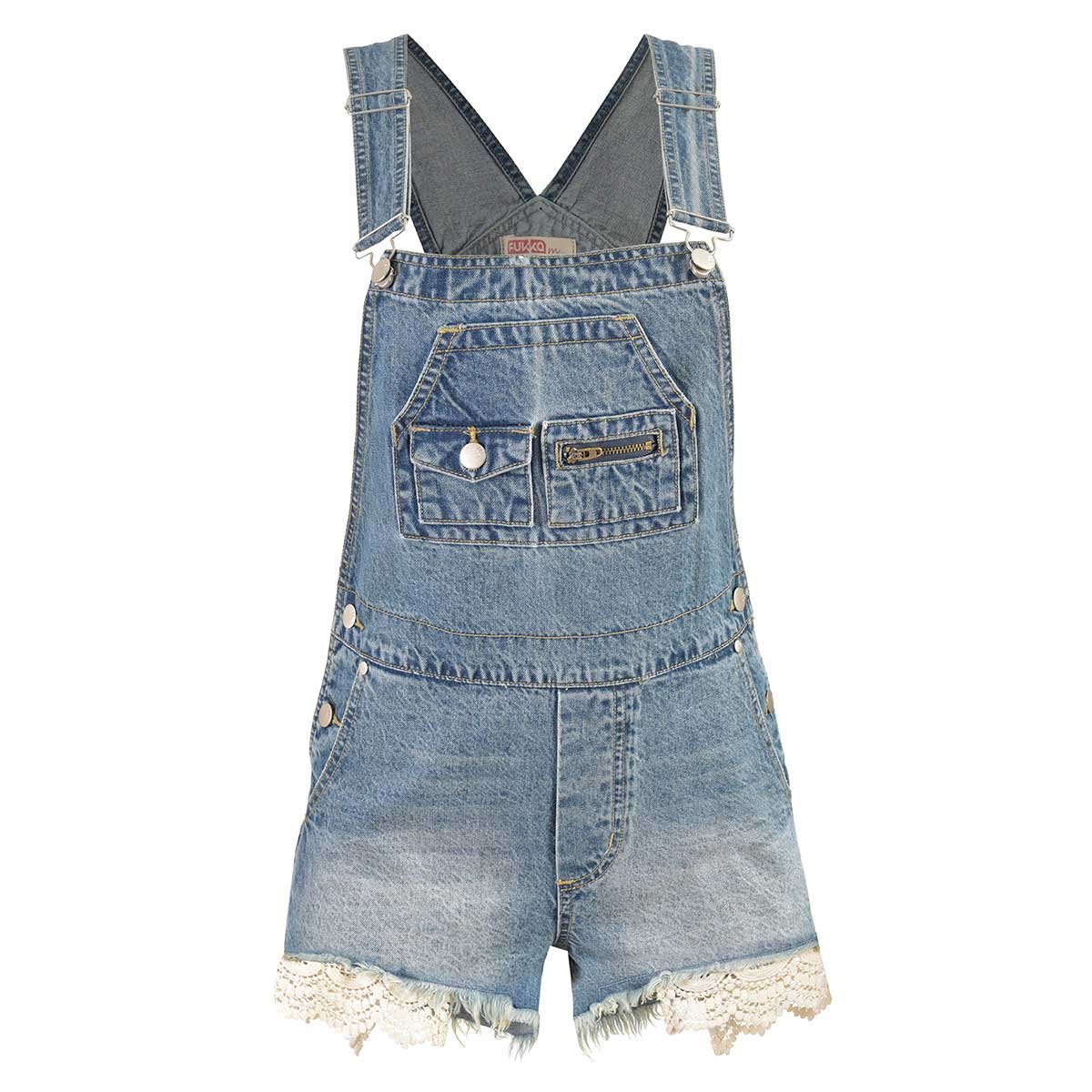 Overol Short de Mezclilla Fukka