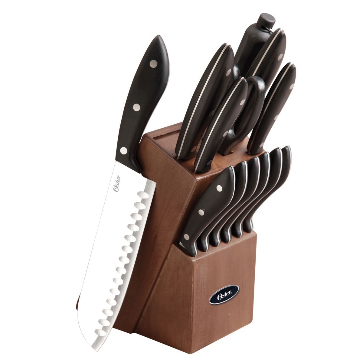 Block de 14 Cuchillos Negros Oster
