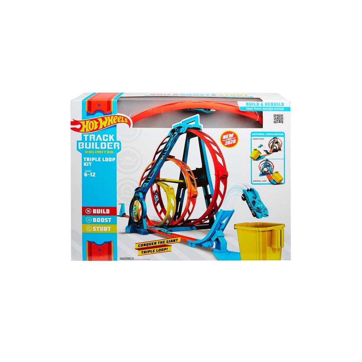 Complemento para Pistas Hot Wheels Triple Loop Track Builder