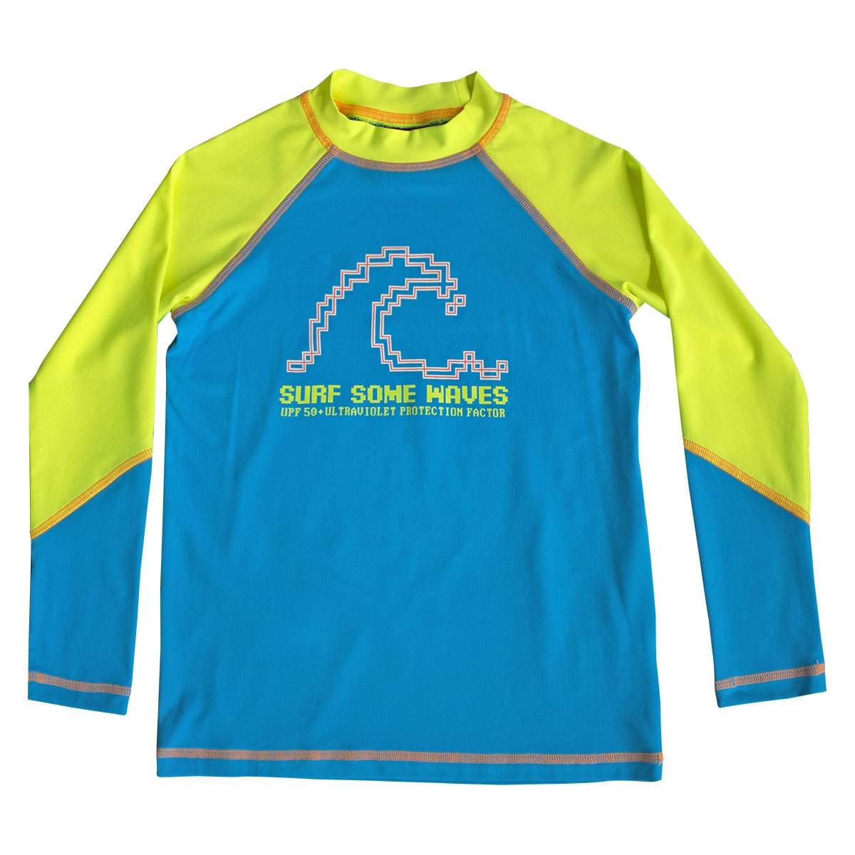 Playera Surf Manga Larga Azul Turquesa Skysoul para Niño