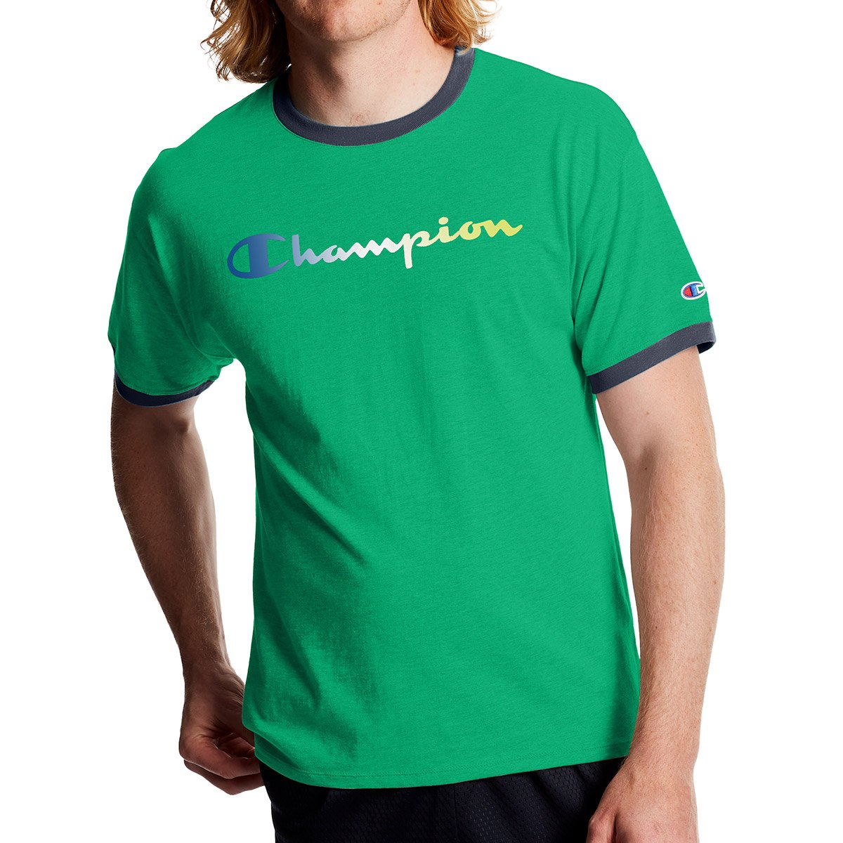 Playera Verde Champion - Caballero