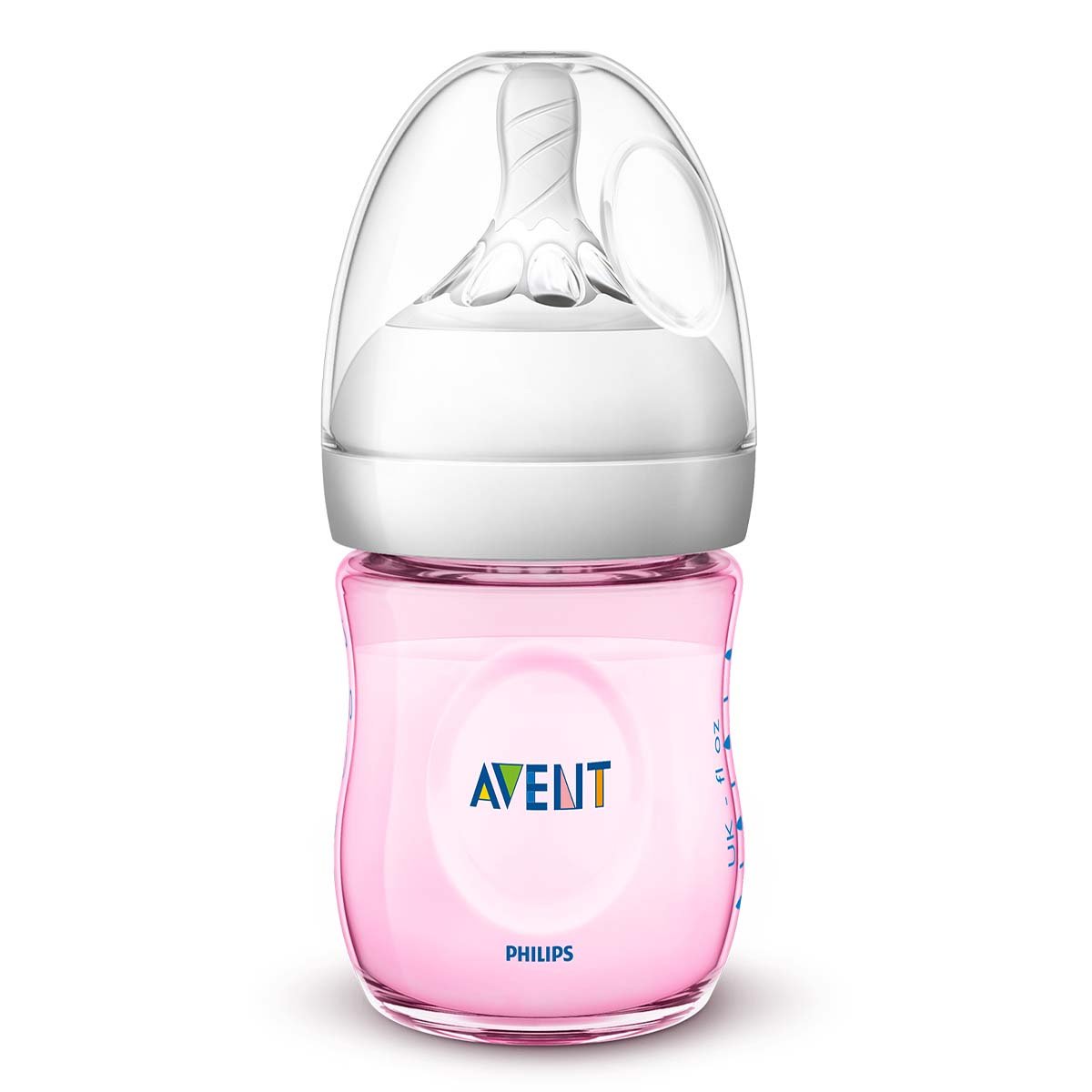Biberón Rosa Avent Natural 4Oz 125Ml