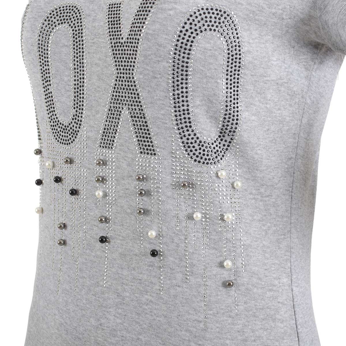 Playera Manga Corta Estampado Xoxo con Pedreria Va Va Boom para Dama