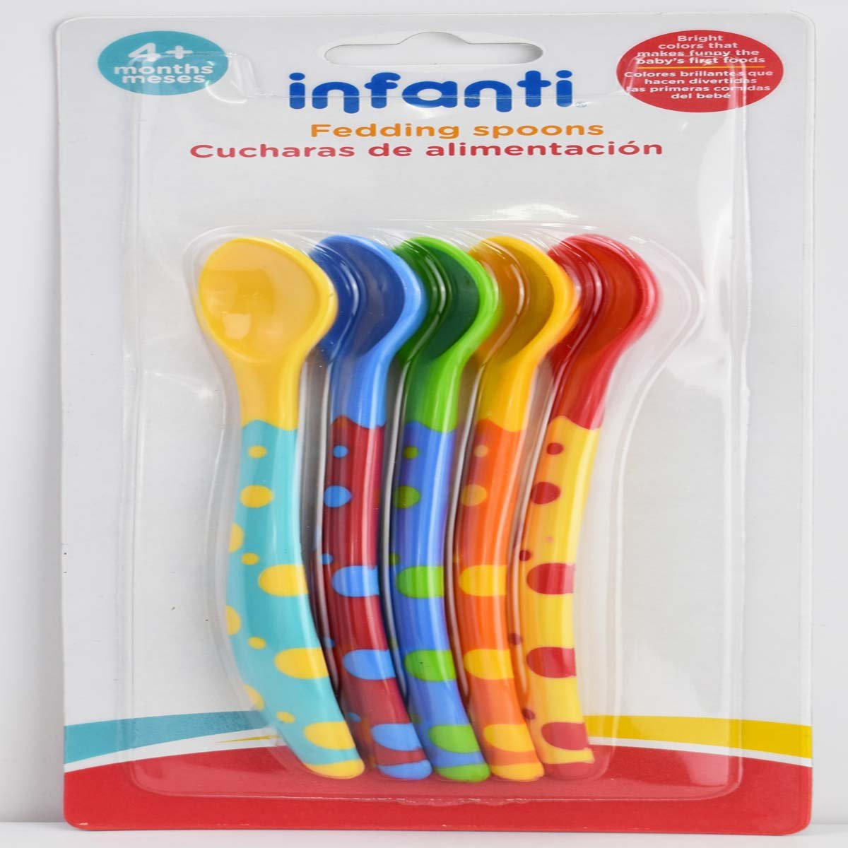 Cucharas Multicolores con 5 Piezas Infanti