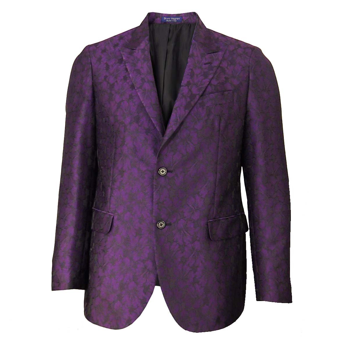 Saco de Vestir para Caballero Bruno Magnani Color Morado con Negro