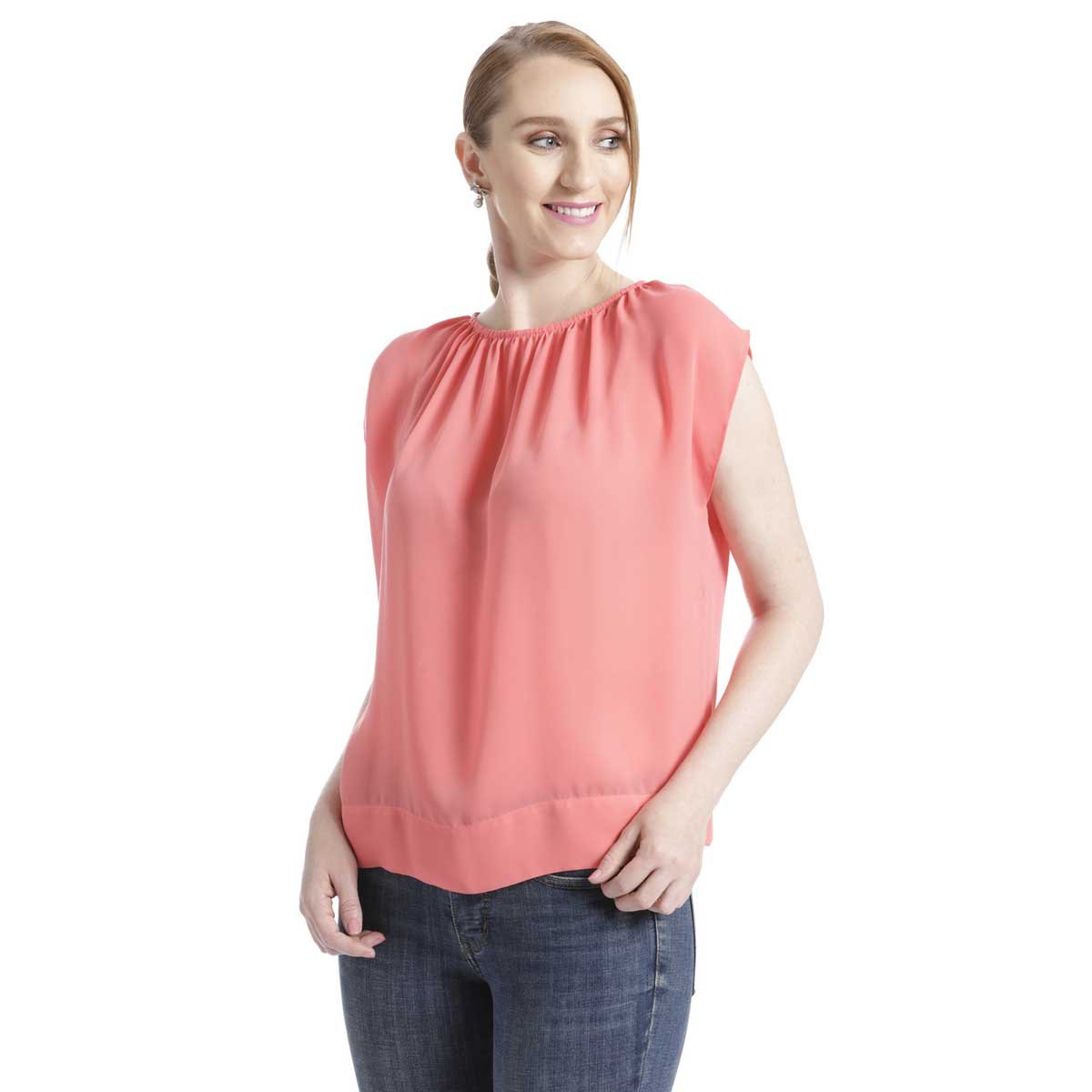 Blusa Cap Sleeve Shell Dockers para Dama