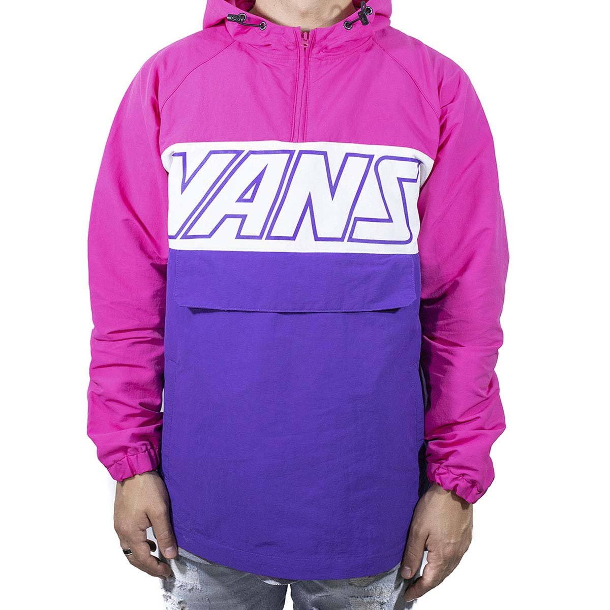 Chamarra Morada Combinado Vans para Caballeros