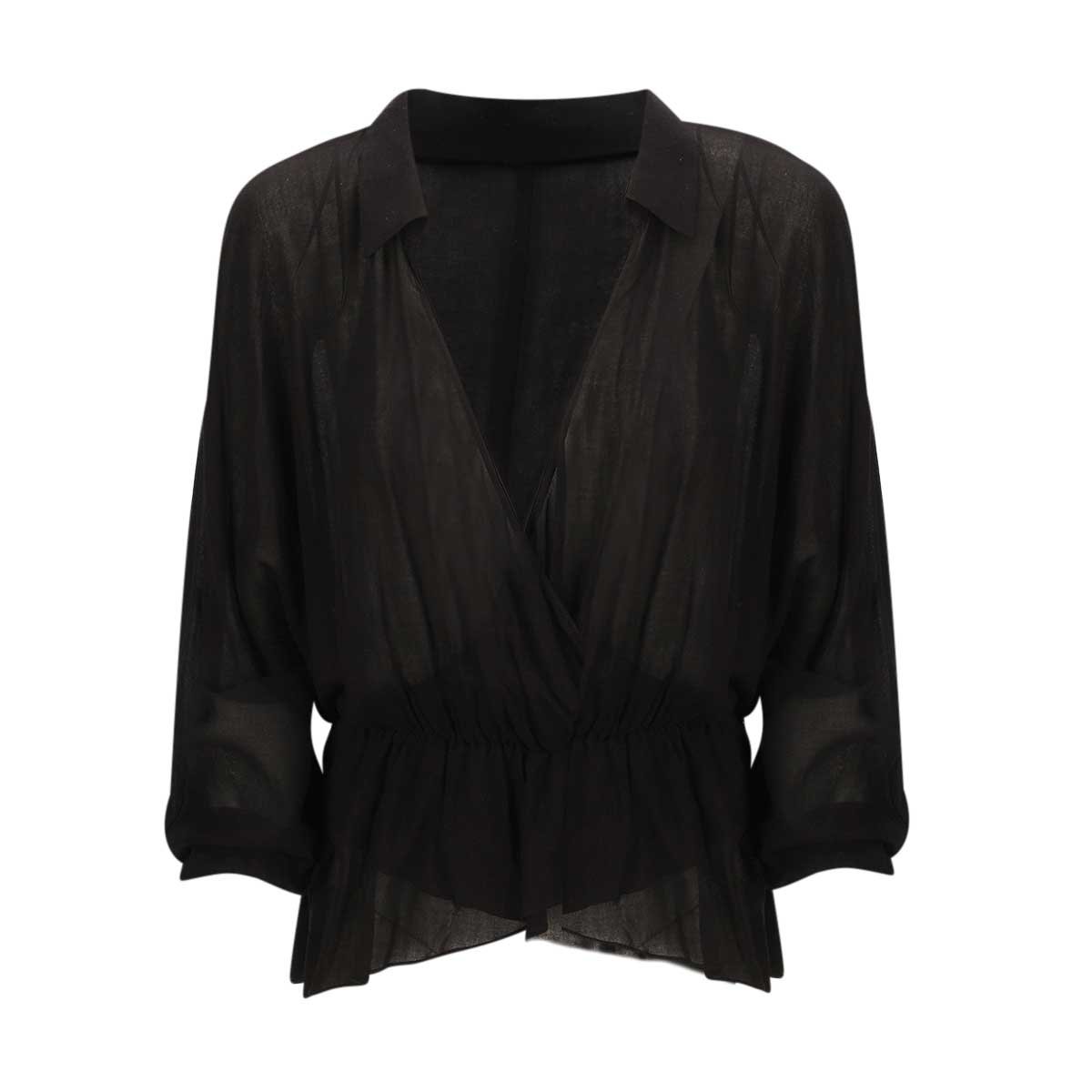 Blusa para Mujer con Manga Larga Envolvente Voltaire & Voltaire