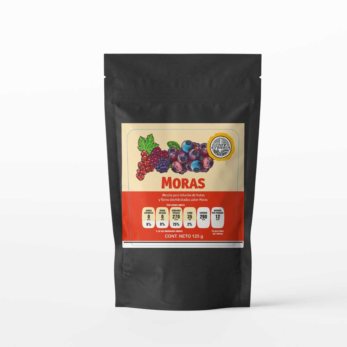 Té de Moras Bolsa con 125 Grs Etrusca