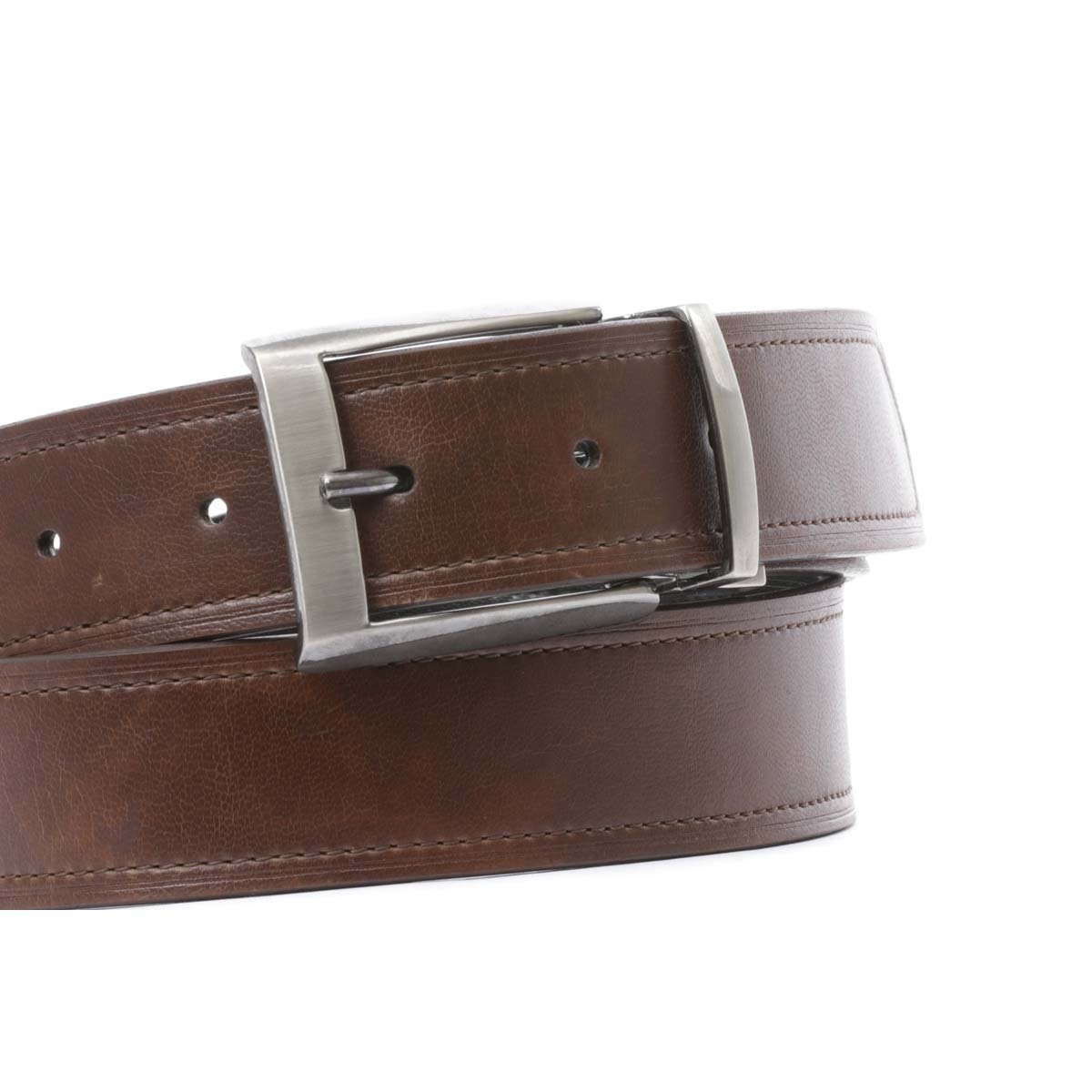 Cinturón Café Dockers de Piel 100% Genuina
