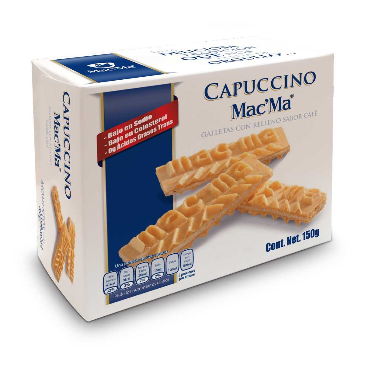 Galletas Capuchino 150 Grs. Mac' Ma
