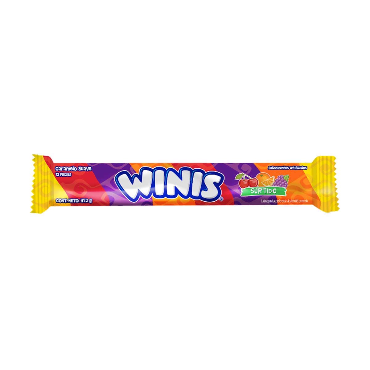 Caramelo Suave Varios Sabores Winis 31.2 Grs
