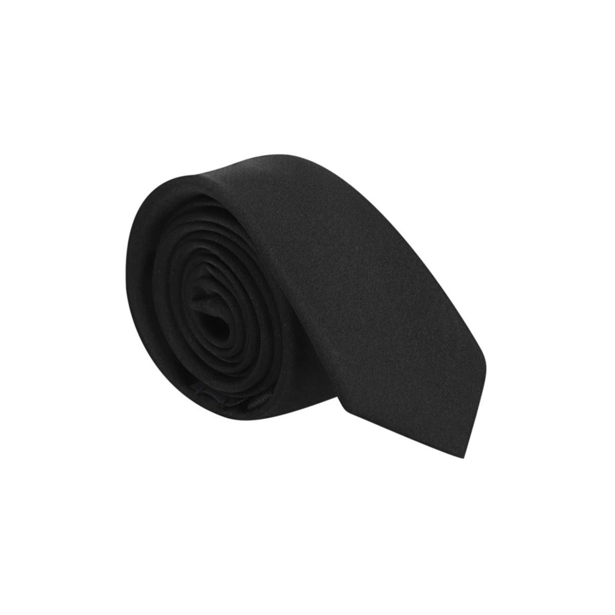 Corbata Slim Lisa Negra Bruno Magnani