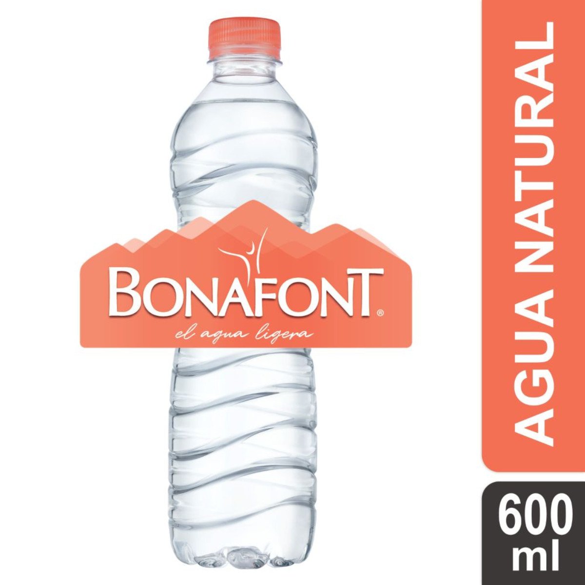 Agua Natural, 600 Ml. Bonafont