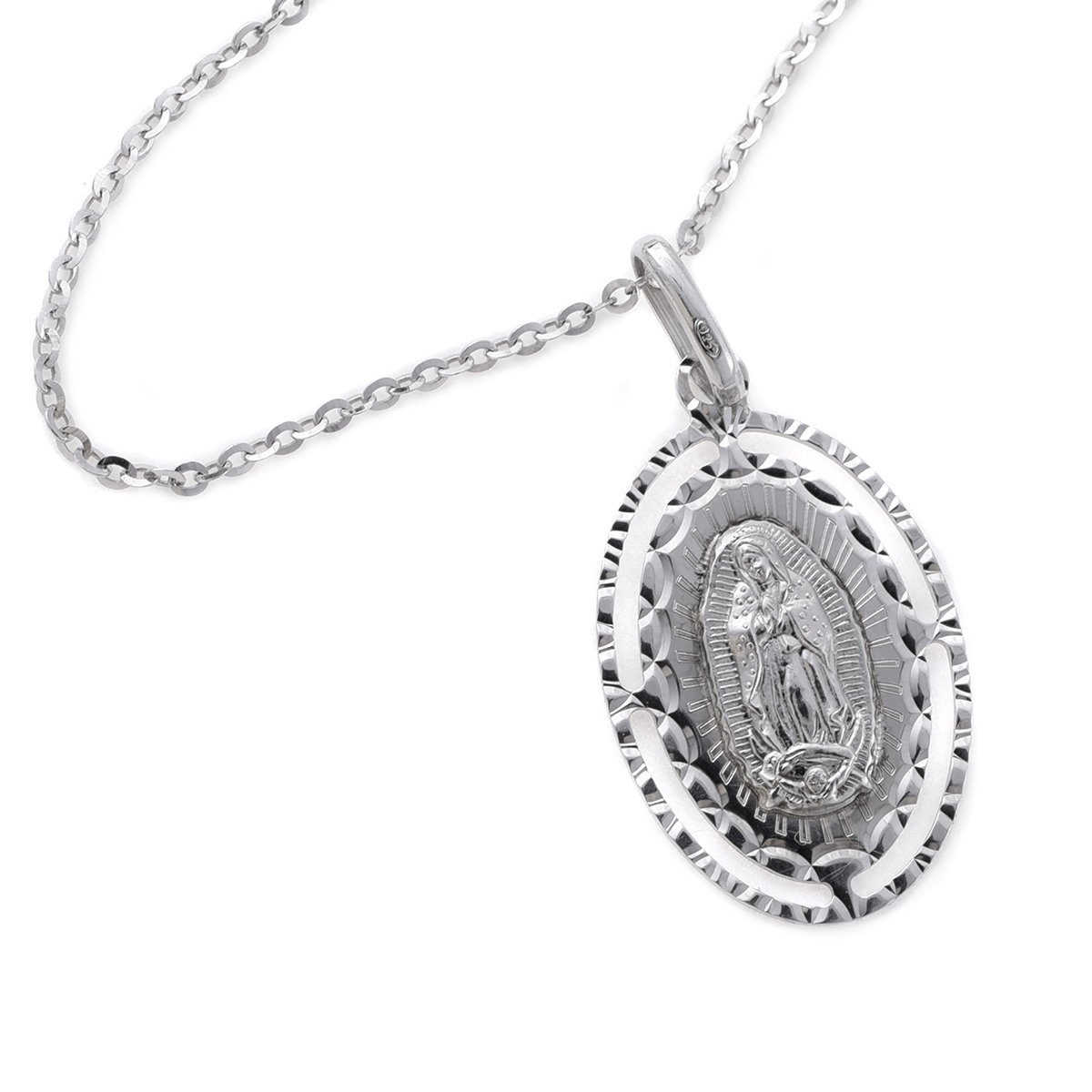 Medalla Octágono Y Cadena Medalla Italiana