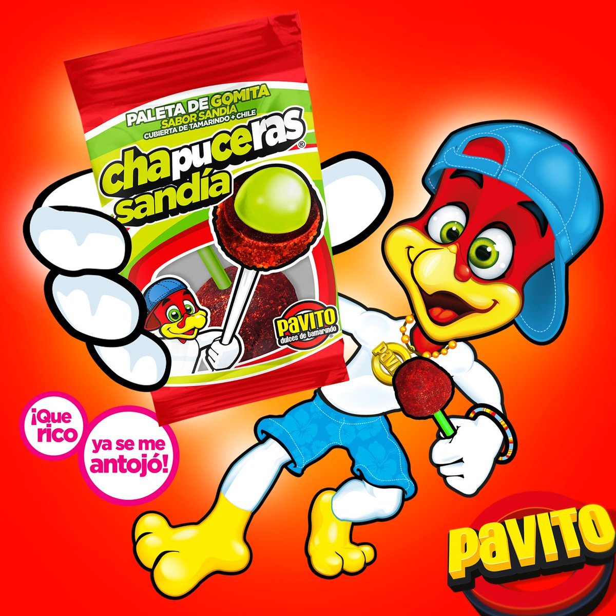 Paleta de Tamarindo Sandia Chapusera Pavito Dul-Tama Pavito