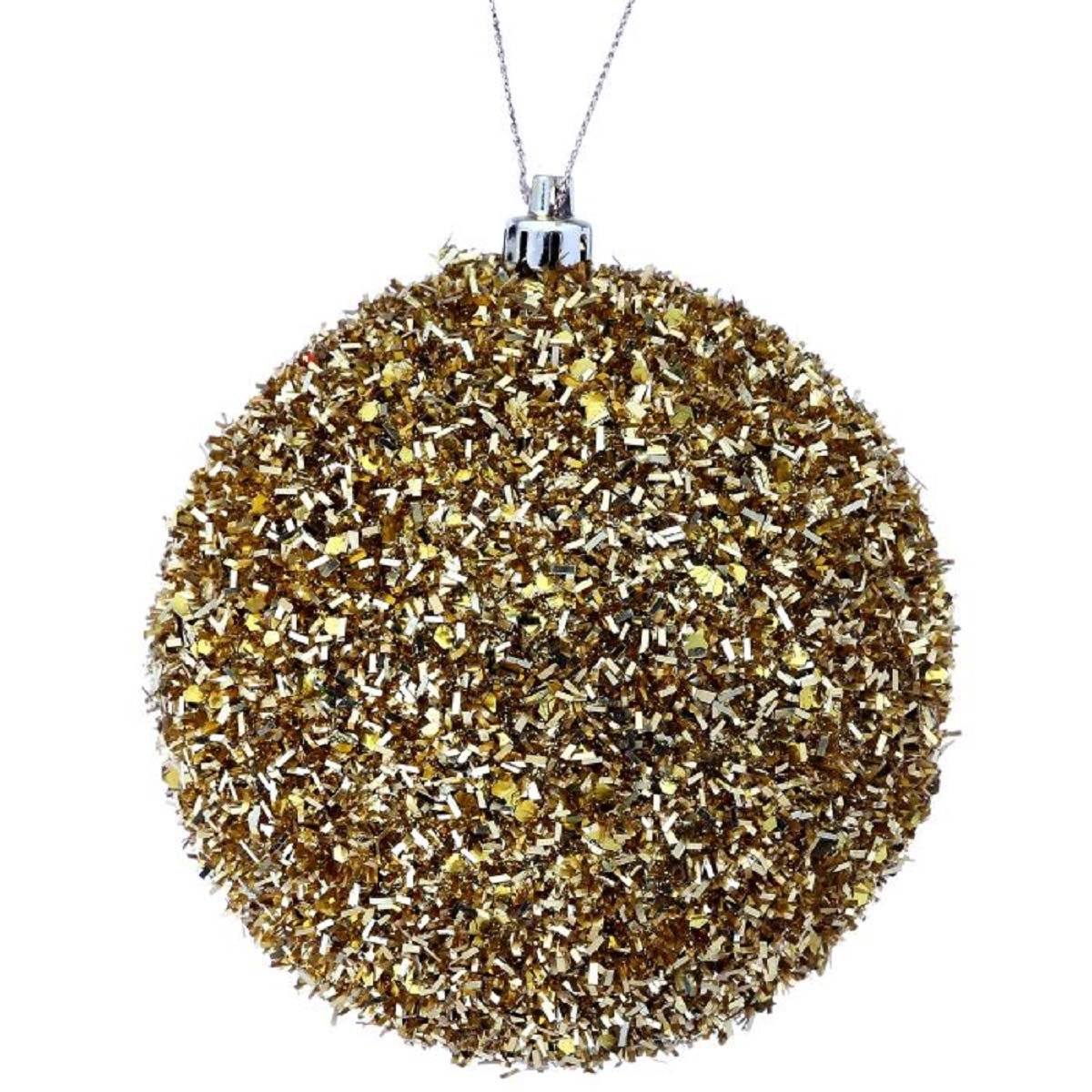 Esfera Retro Color Oro 10 Cm