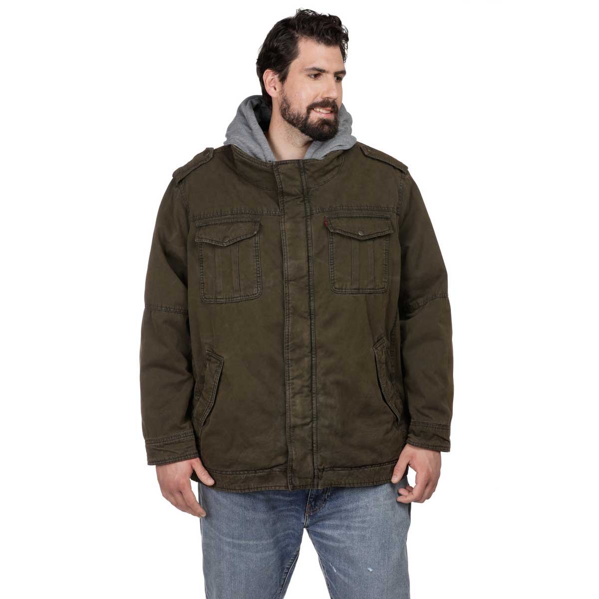 Chamarra Verde con Capucha para Caballero Levi's