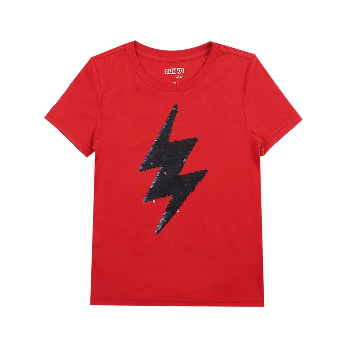 Playera con Lentejuela en Rayo para Niño Fukka Modelo Fkb220-Jl