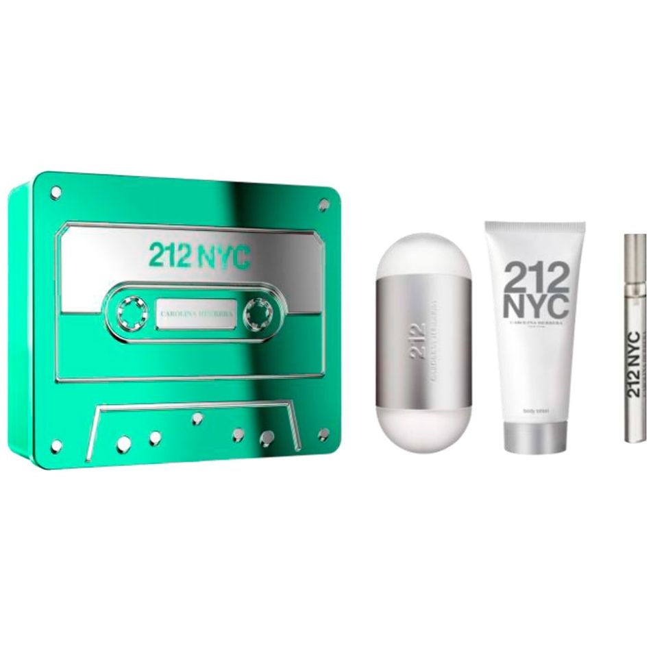 Estuche para Dama, Carolina Herrera, 212 Nyc, Edt 100 Ml + Body Lotion ...