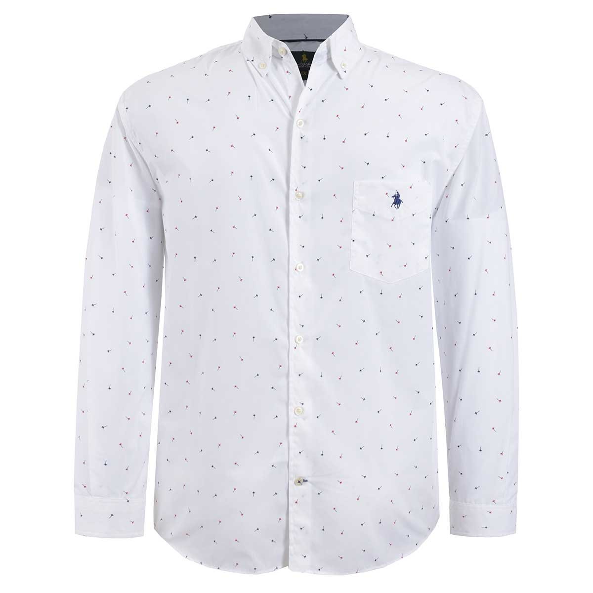 Venta > camisa polo blanca manga larga > en stock
