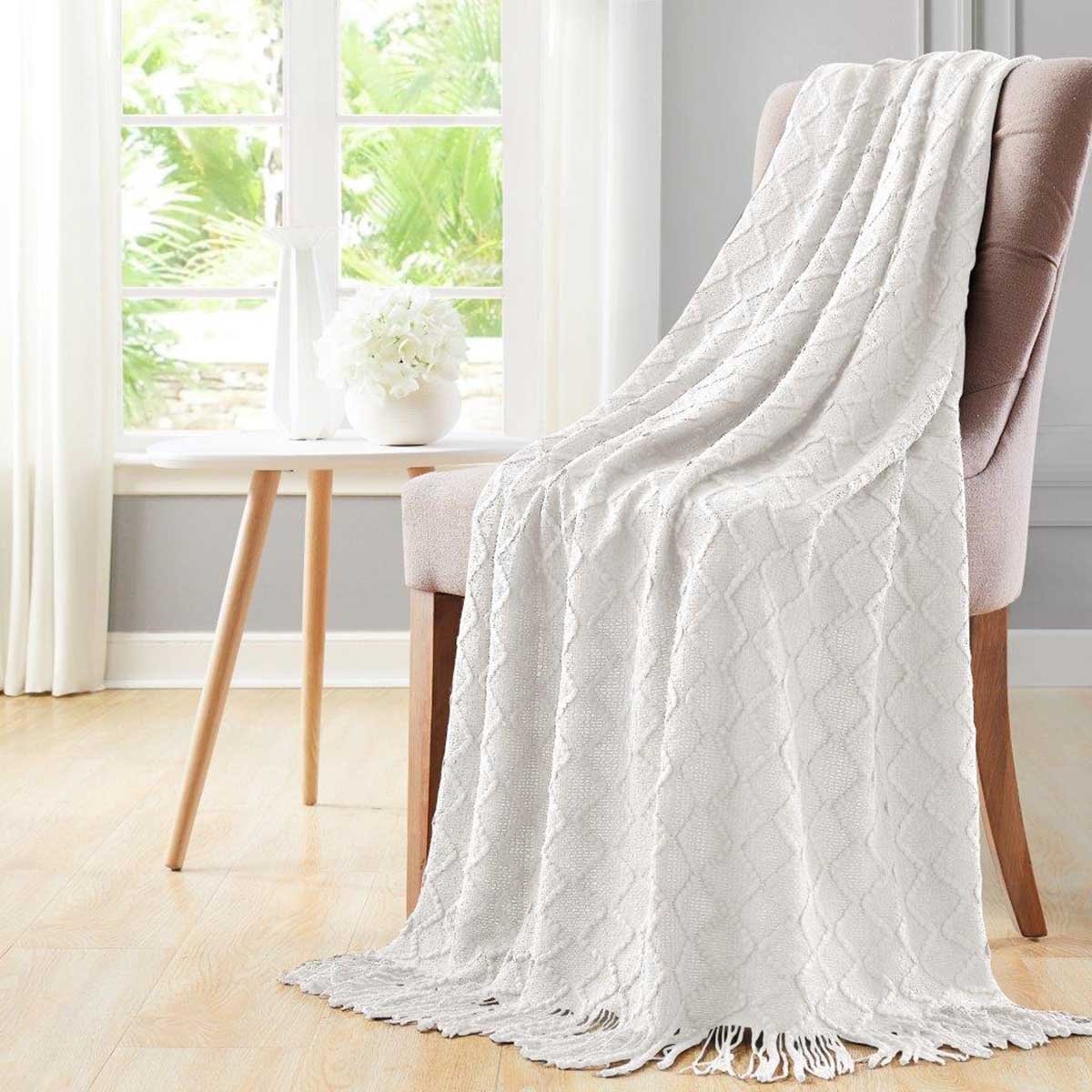 Frazada White Home Nature