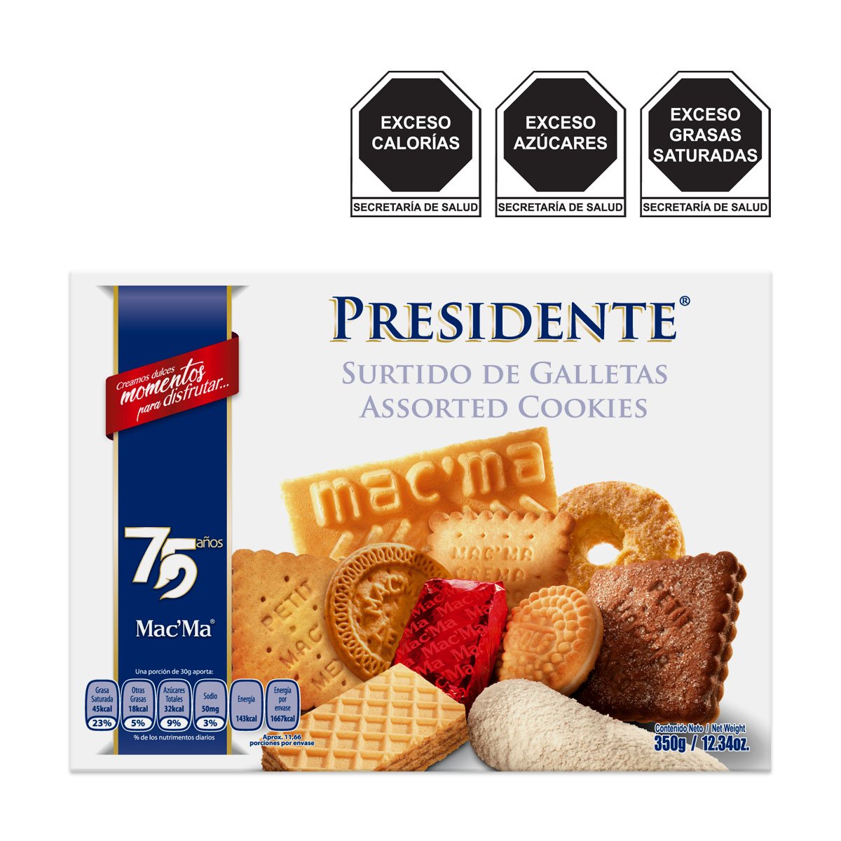 Galletas Presidente 350 Gr Macma