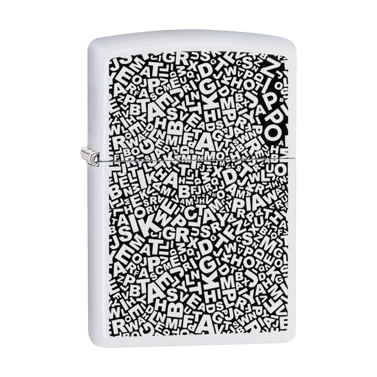 Encendedor Zippo Spring Special Blanco con Letras Negras Modelo Mz49213