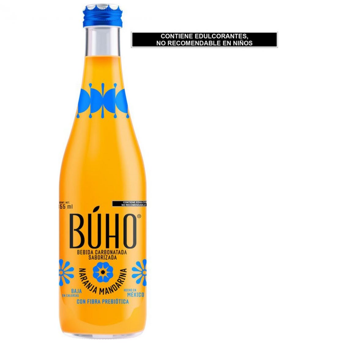 Búho Soda Sabor Naranja-Mandarina 355 Ml.