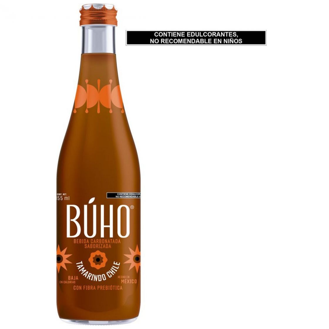 Búho Soda Sabor Tamarindo-Chile 355 Ml.