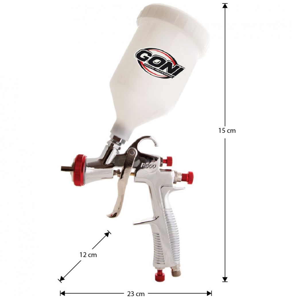 Pistola de Gravedad Lvlp con Vaso de 600 Ml Goni