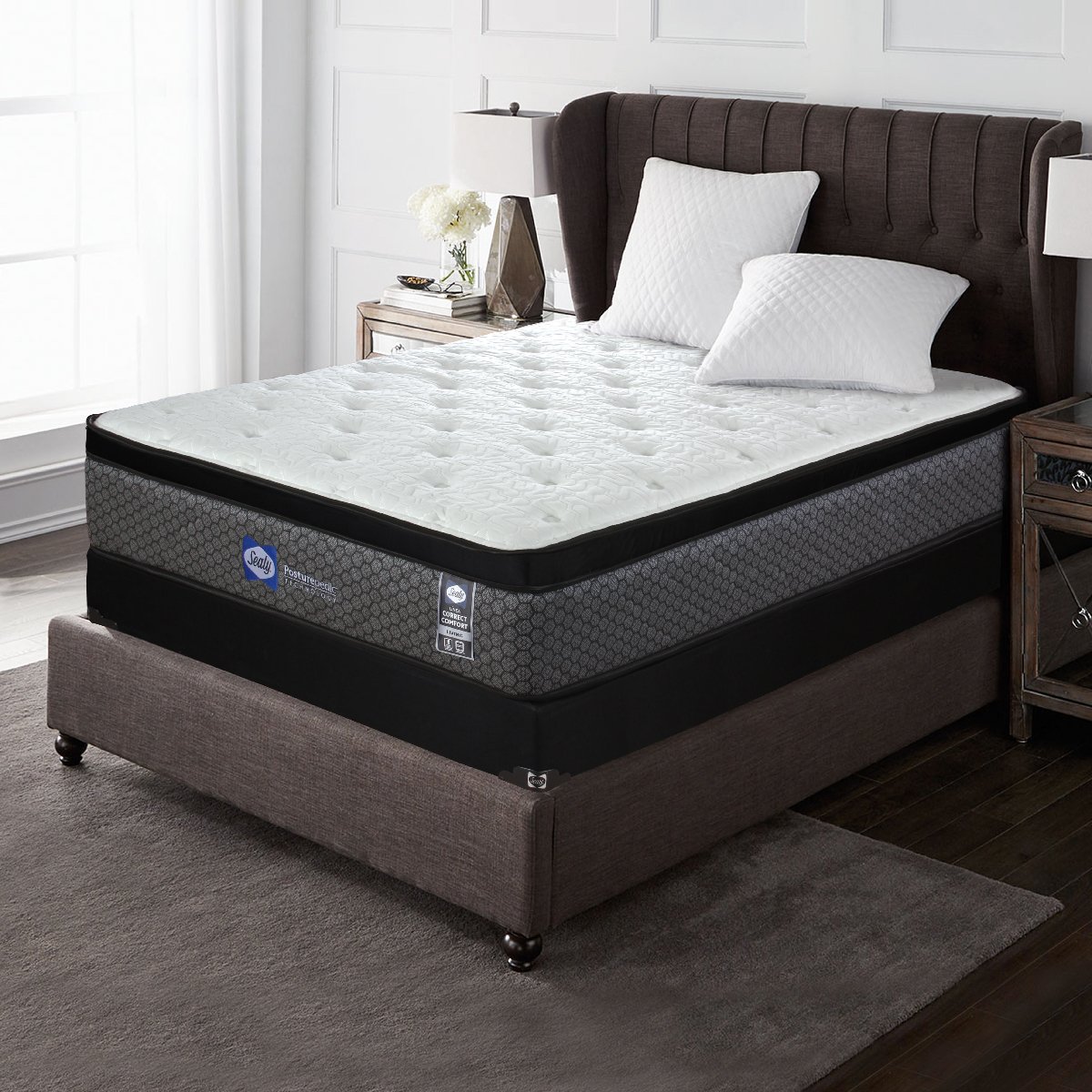 Juego de Colchón Y Box Queen Size Living Sealy