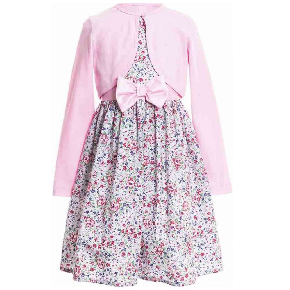 Vestido con Bolero Rosa para Niña Lovely Lulu Modelo Zc334R