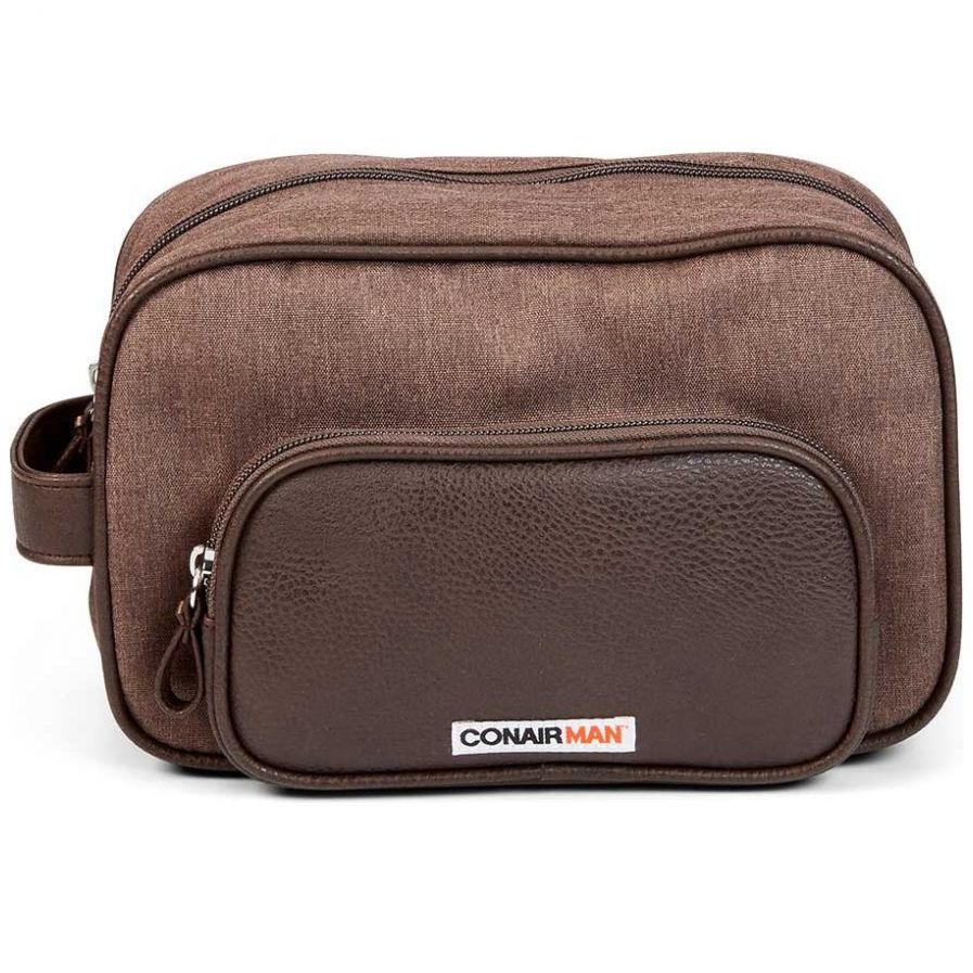 Organizador para Hombre Café 2 Cierres Modelo Ella