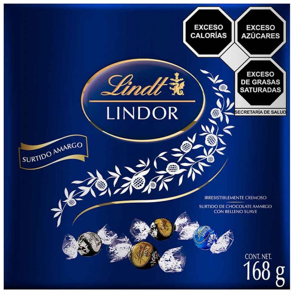 Cholate Lindor Surtido Amargo Caja 168G Lindt