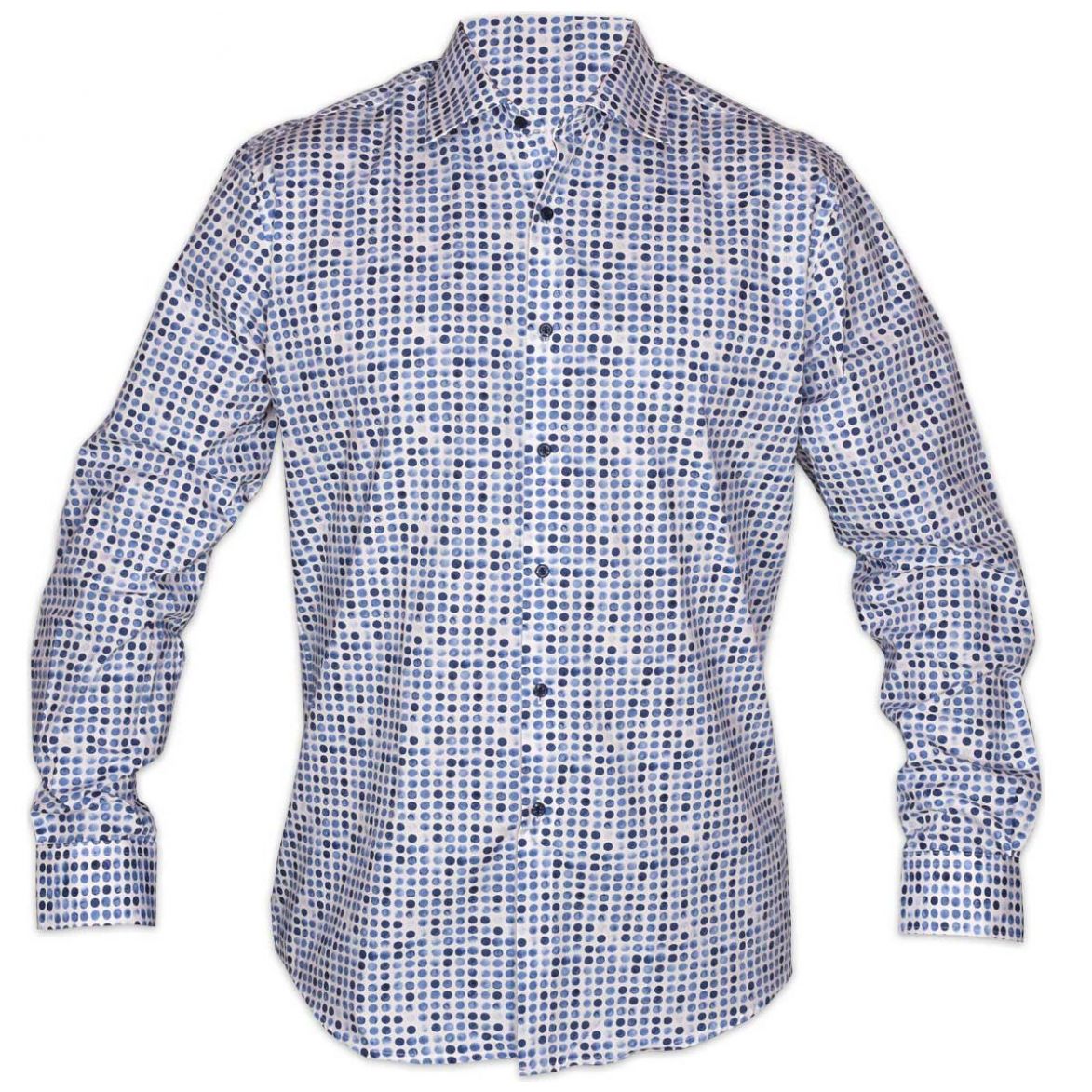 Camisa Talla Plus Manga Larga Bruno Magnani Modelo Elo U397 para Hombre