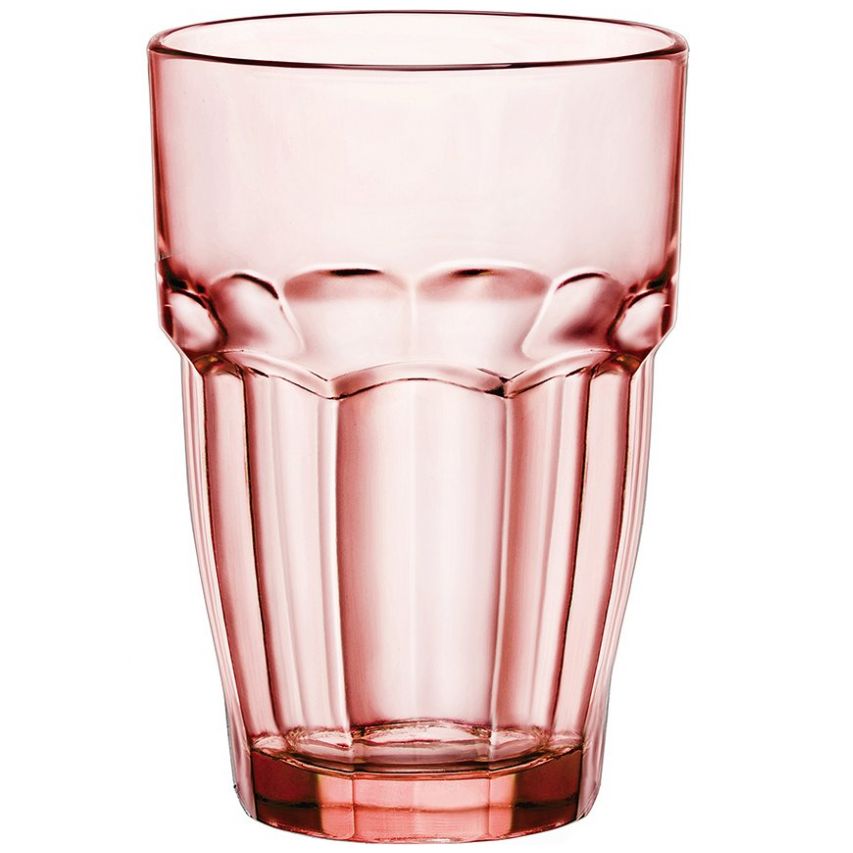 Set 6 Vasos Rock Bar Lounge Vidrio 270Ml Durazno Bormioli