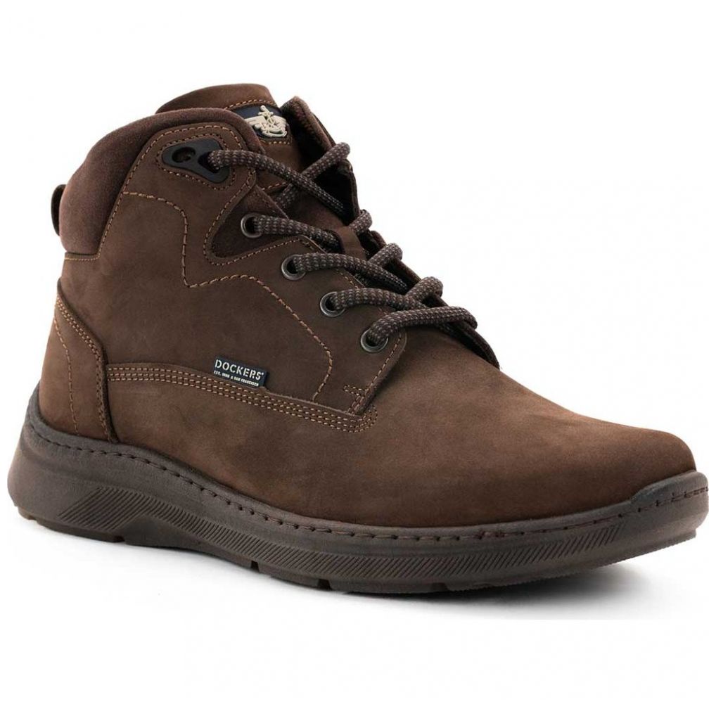 Bota Piel Nobuck Café Obscuro Dockers Modelo Elo D221541Ch para Hombre