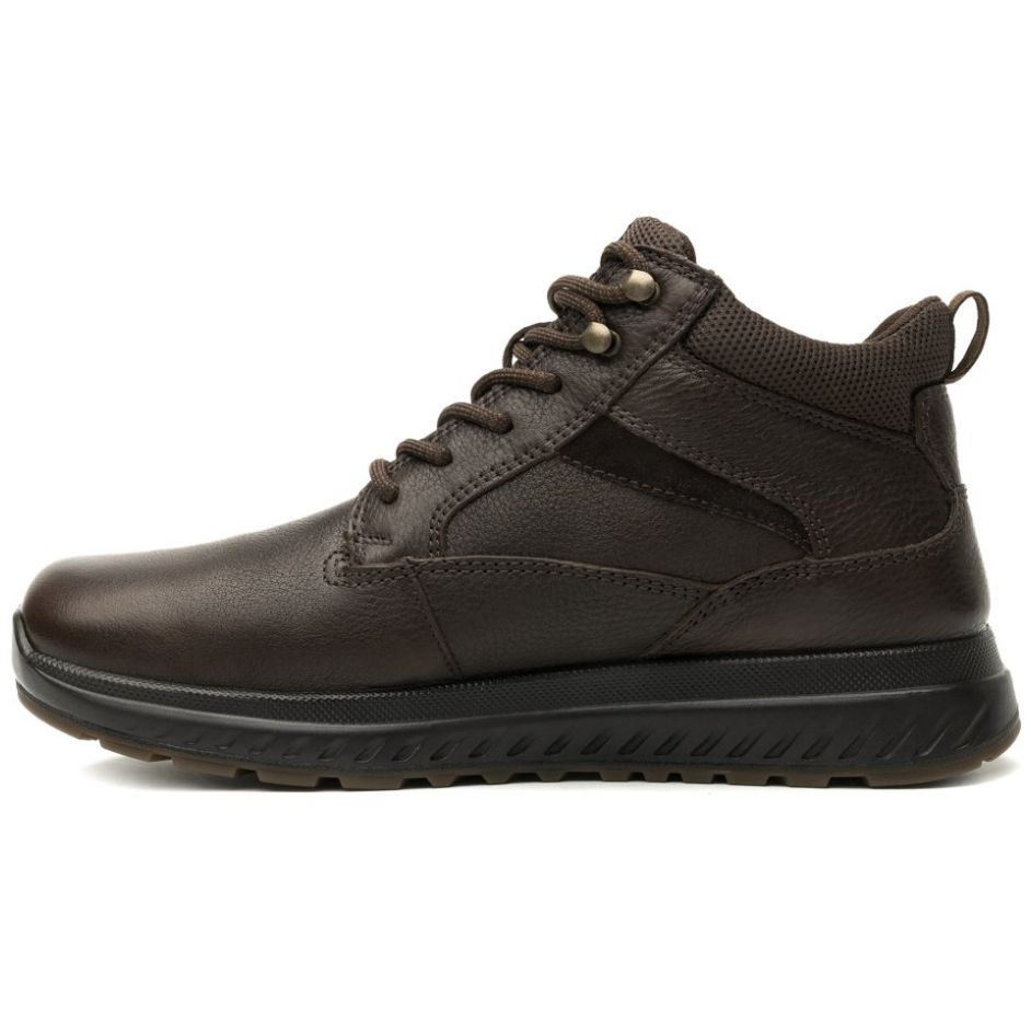 Bota Piel Café Obscuro Flexi Modelo Elo 403009C para Hombre