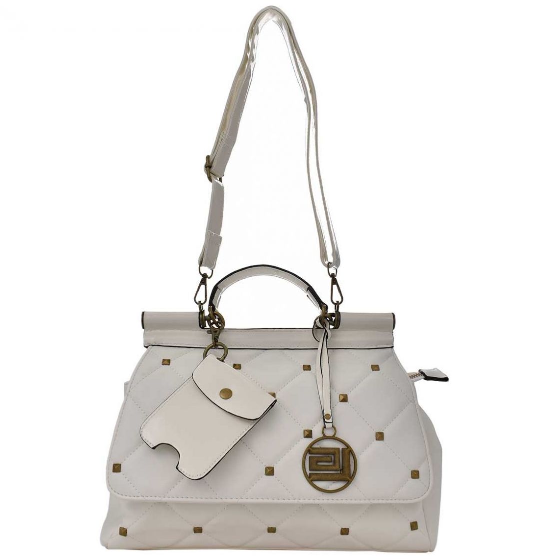 Bolsa Guy Laroche Tipo Satchel en Color Blanco