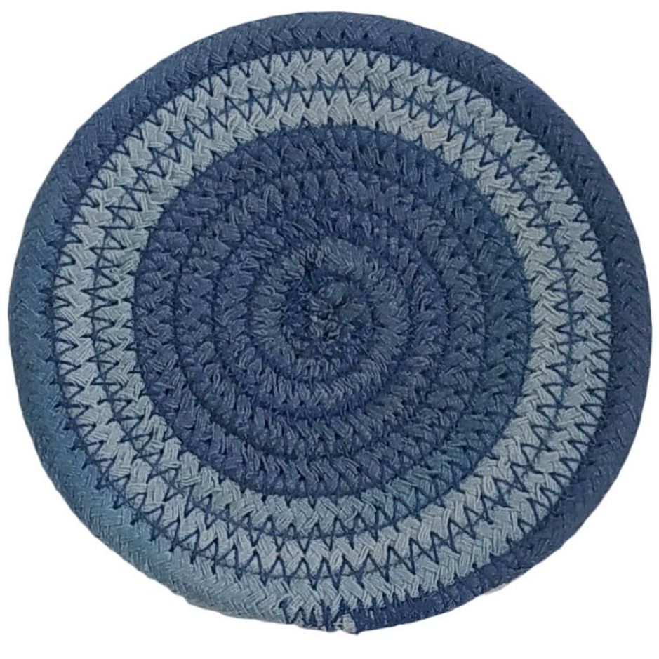 Portavasos Swirl Blue Vintage Home