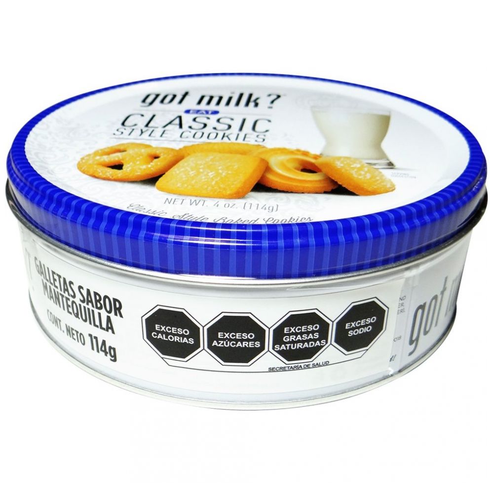 Galletas Tipo Danesas de Mantequilla Mini de 114 Got Milk