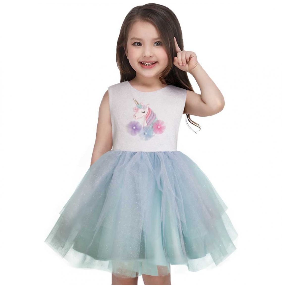 Vestido Unicornio Tutu Hollywood Gerat 3725 para Niña