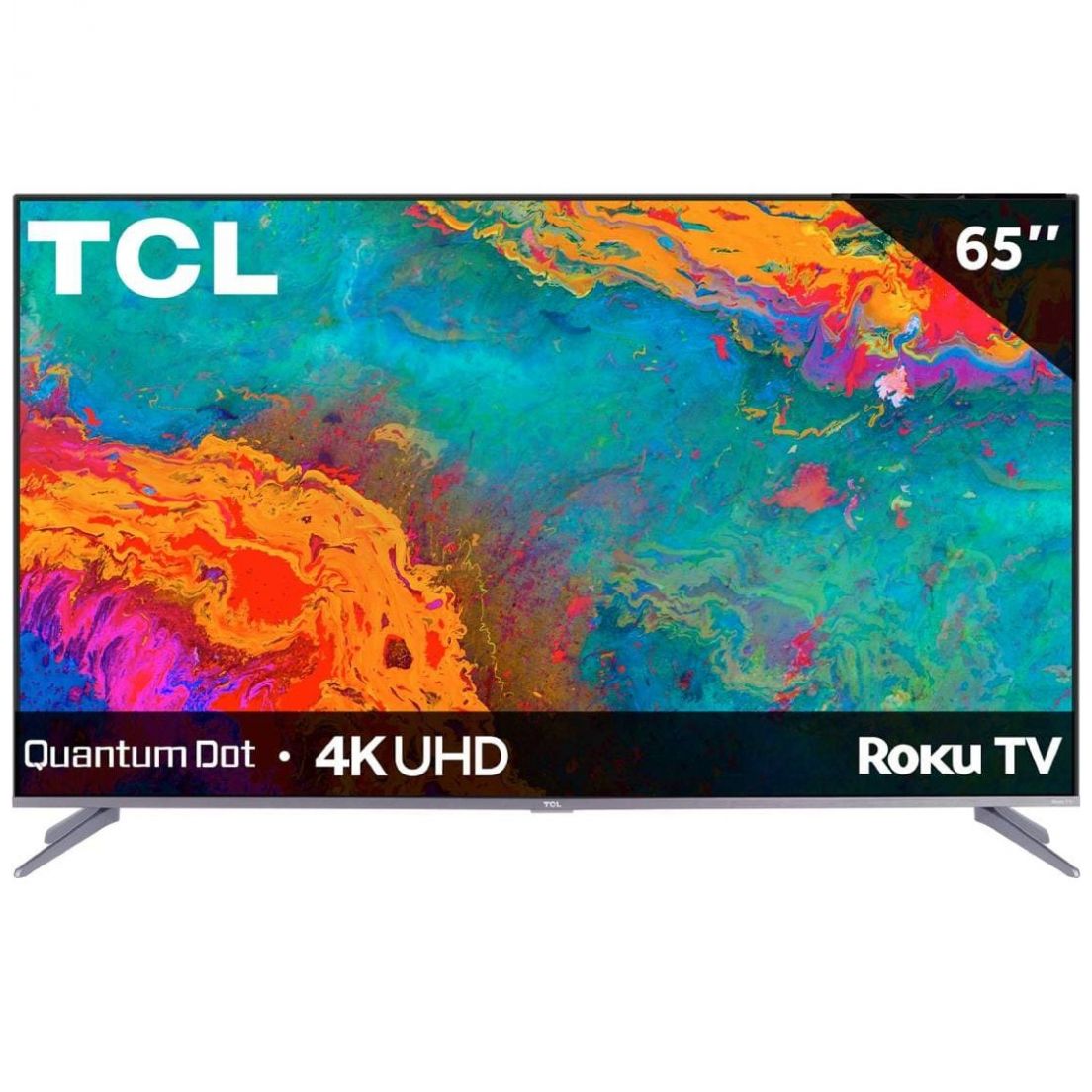 Pantalla Tcl 65" Qled 4K Smart Tv (Roku Tv) 65S647