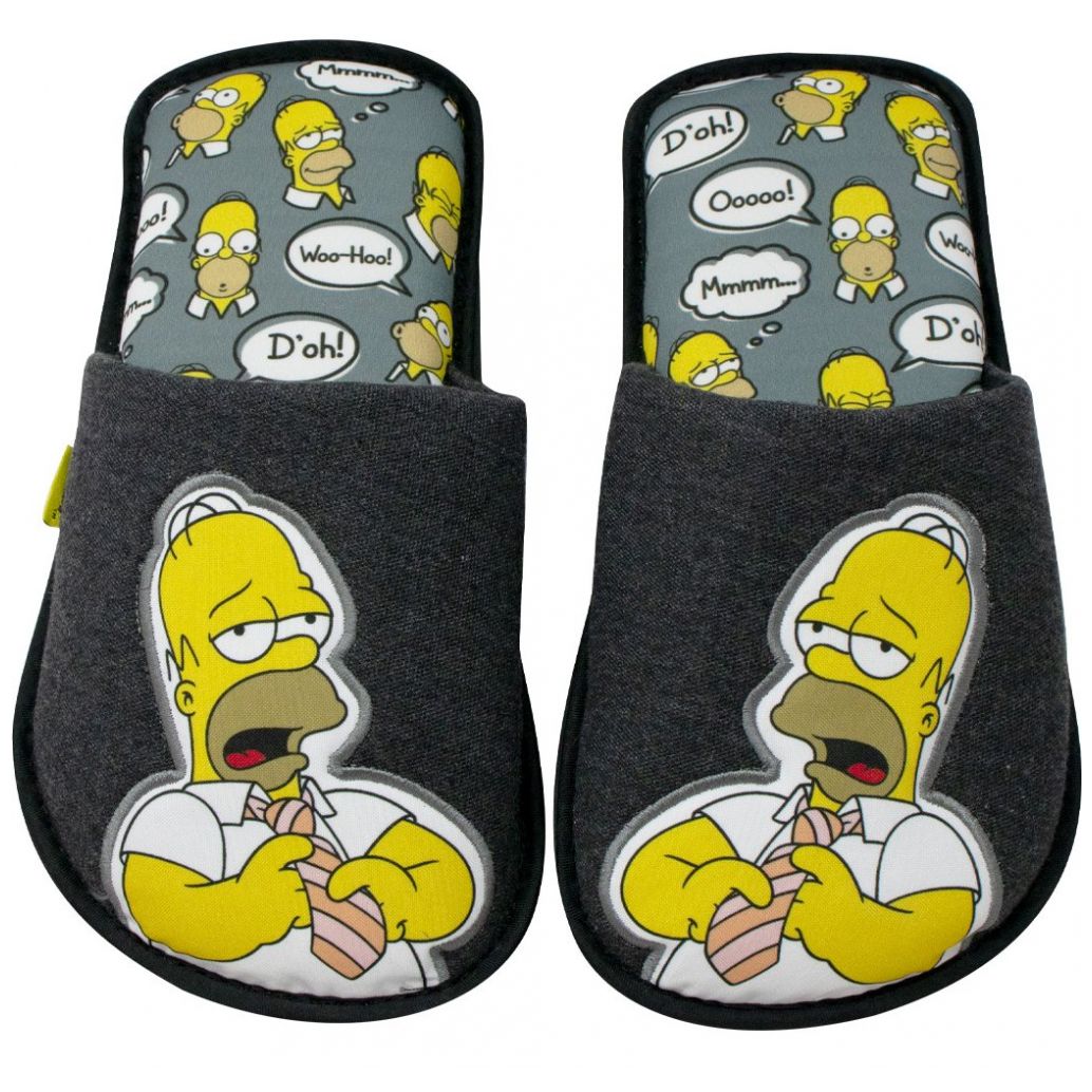 Pantufla Textil Homero Personajes para Hombre